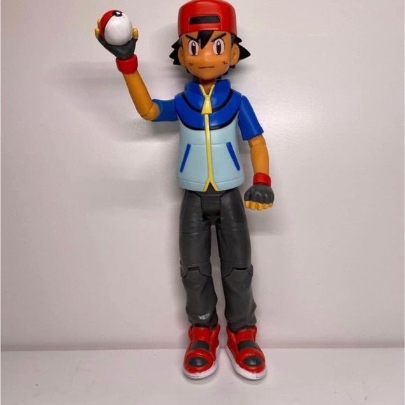 Toys | Ash Ketchum Pokemon Jakks Nintendo 211 Figure 7 W Pokeball ...